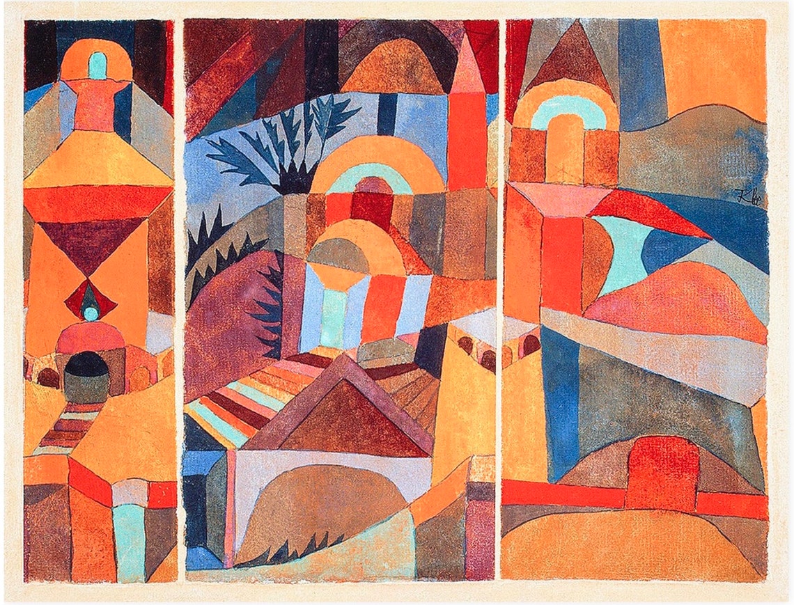 Paul Klee, Temple Gardens Print, Paul Klee Print, Abstract Print - Etsy