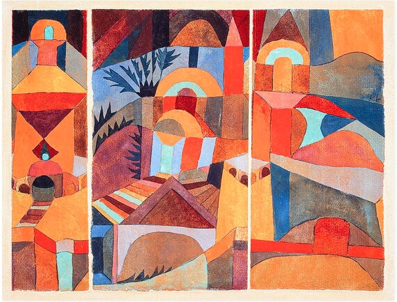 Paul Klee Temple Gardens Print Paul Klee Print Abstract - Etsy