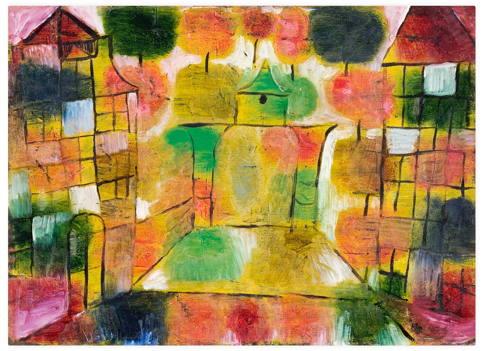 Paul Klee, Tree and Architecture–rhythms Print, Paul Klee Print ...