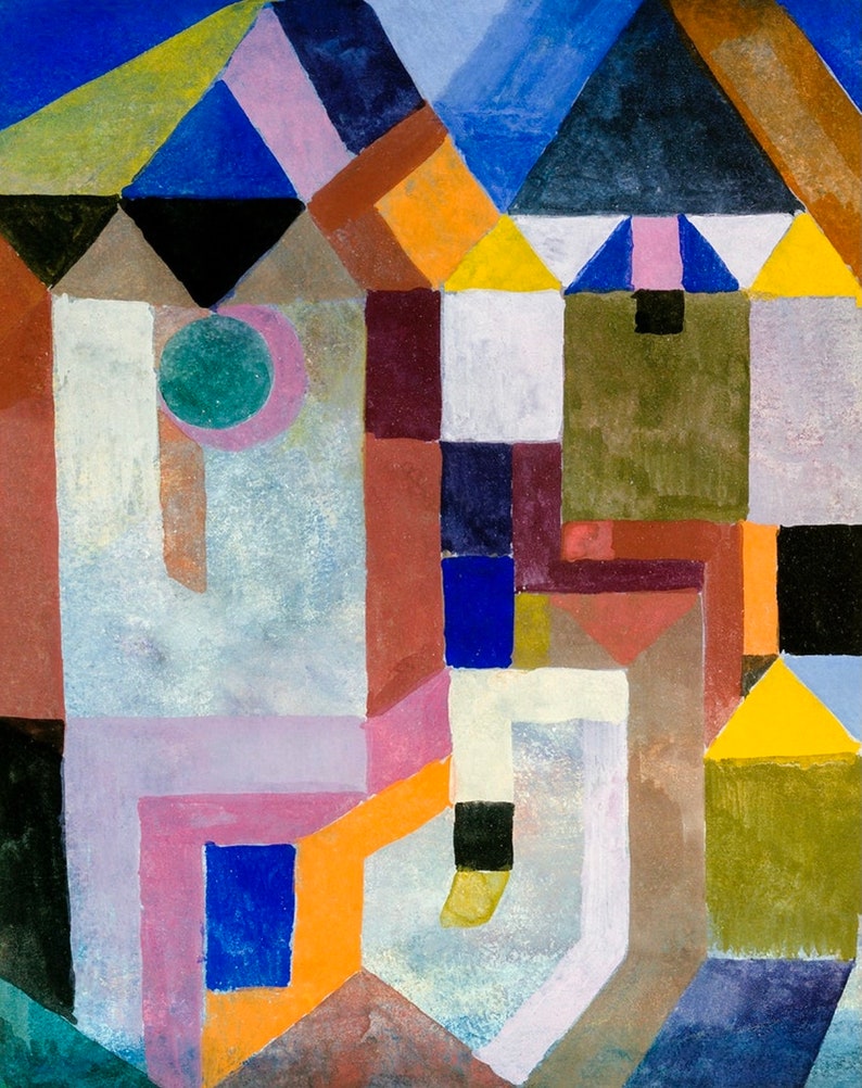 Paul Klee, Colorful Architecture Print, Paul Klee Print, Abstract Print ...