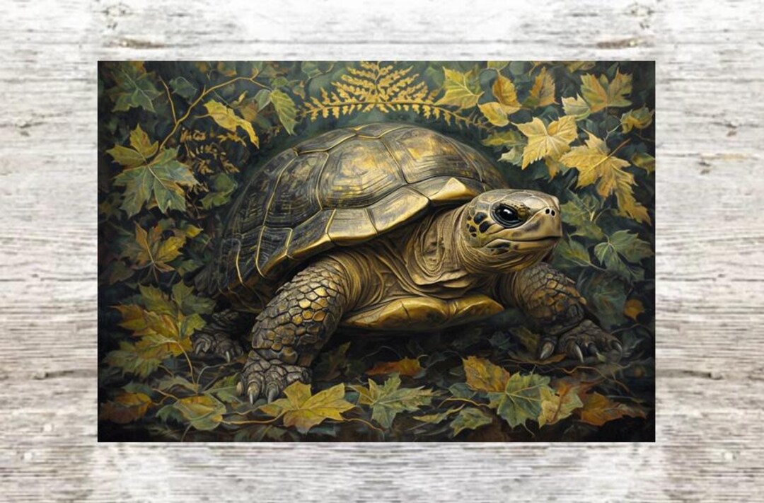 Vibrant Tortoise Print, Tortoise Print,tortoise Poster, Framed or ...