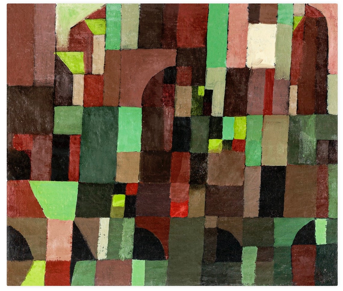 Paul Klee Red and Green Architecture Print Paul Klee Print - Etsy