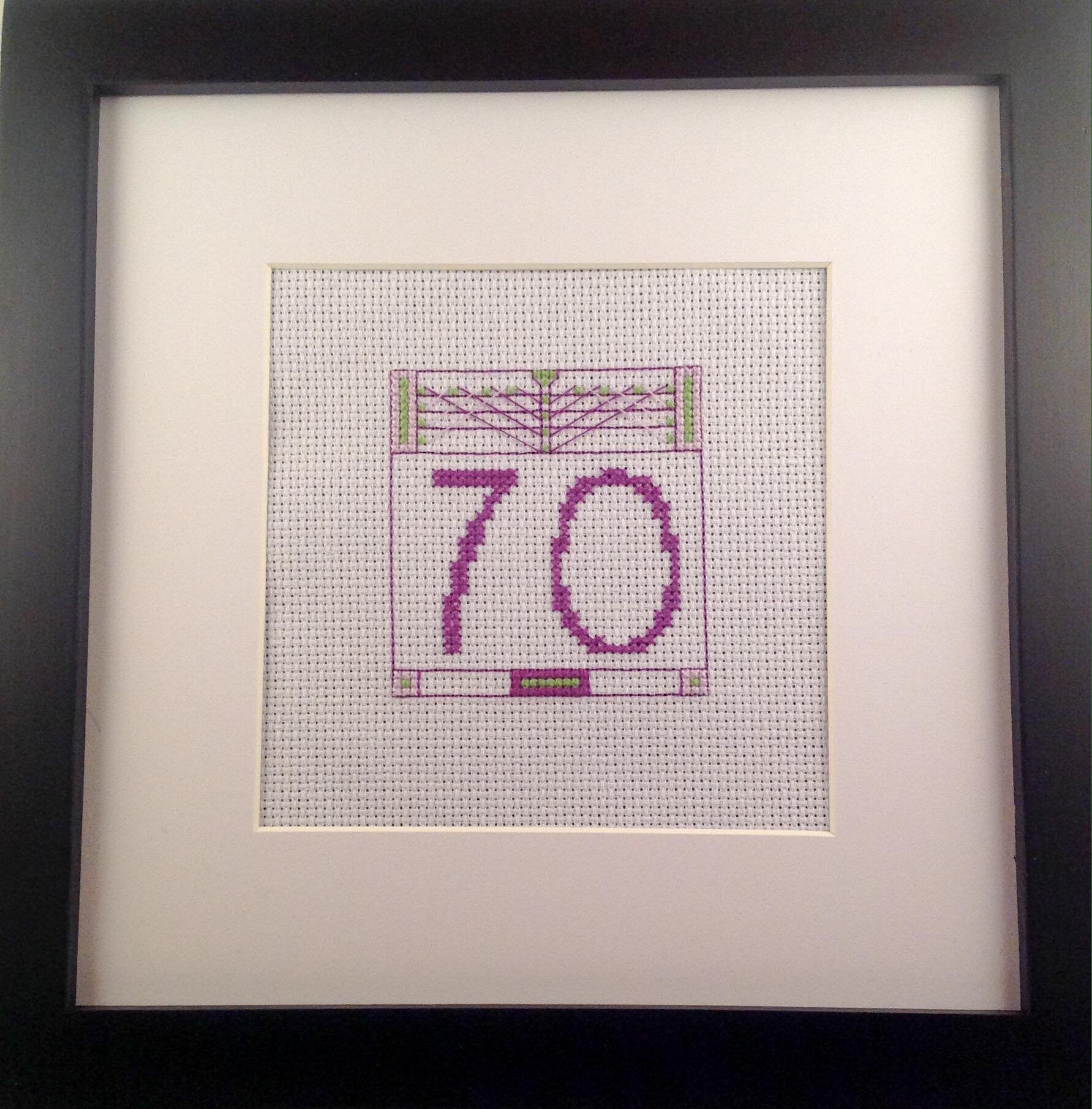 Birthday & Anniversary Milestone Frame Counted Cross Stitch - Etsy