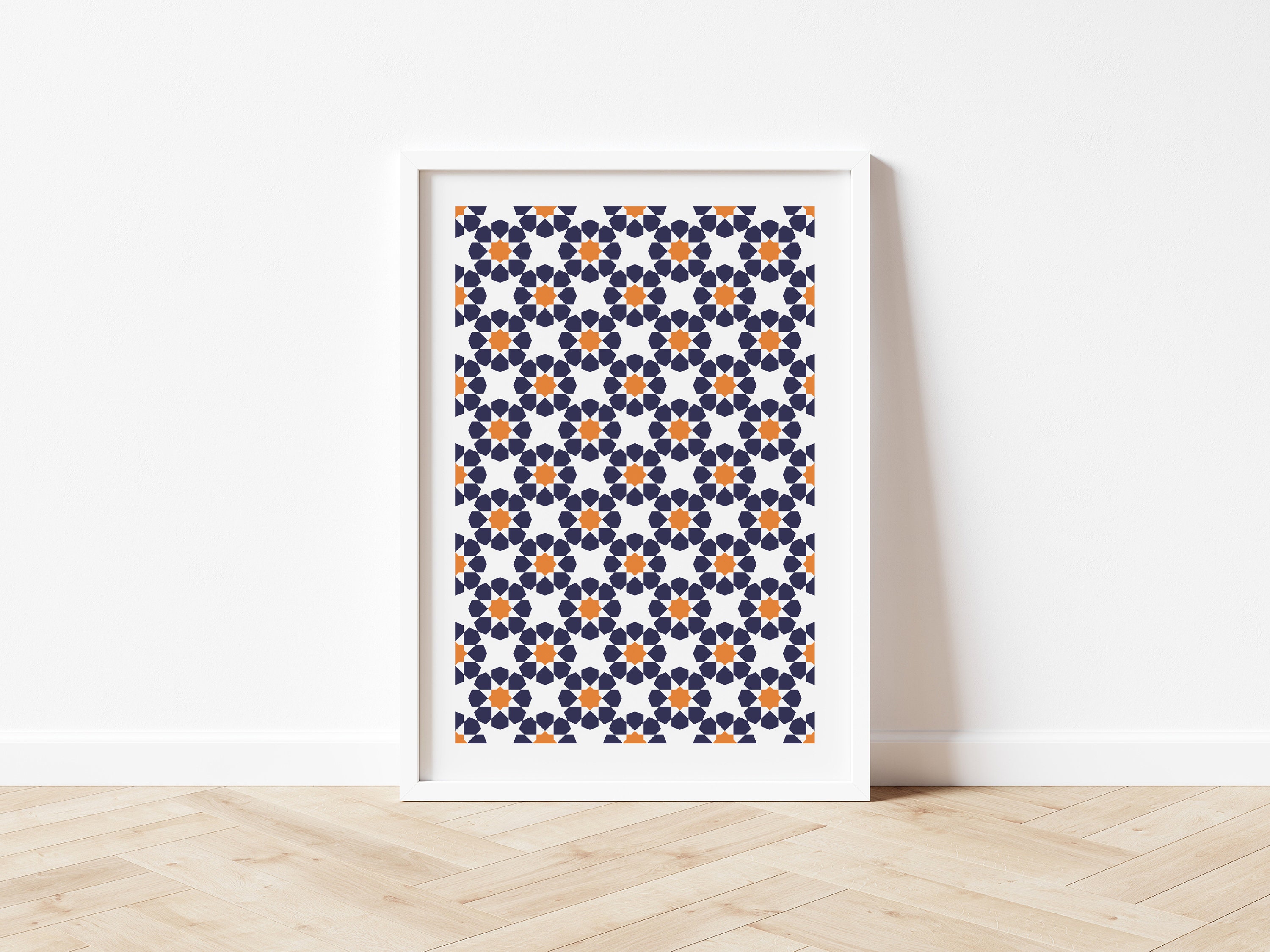 Islamic Geometric Wall Art Poster Islamic Geometric Pattern - Etsy