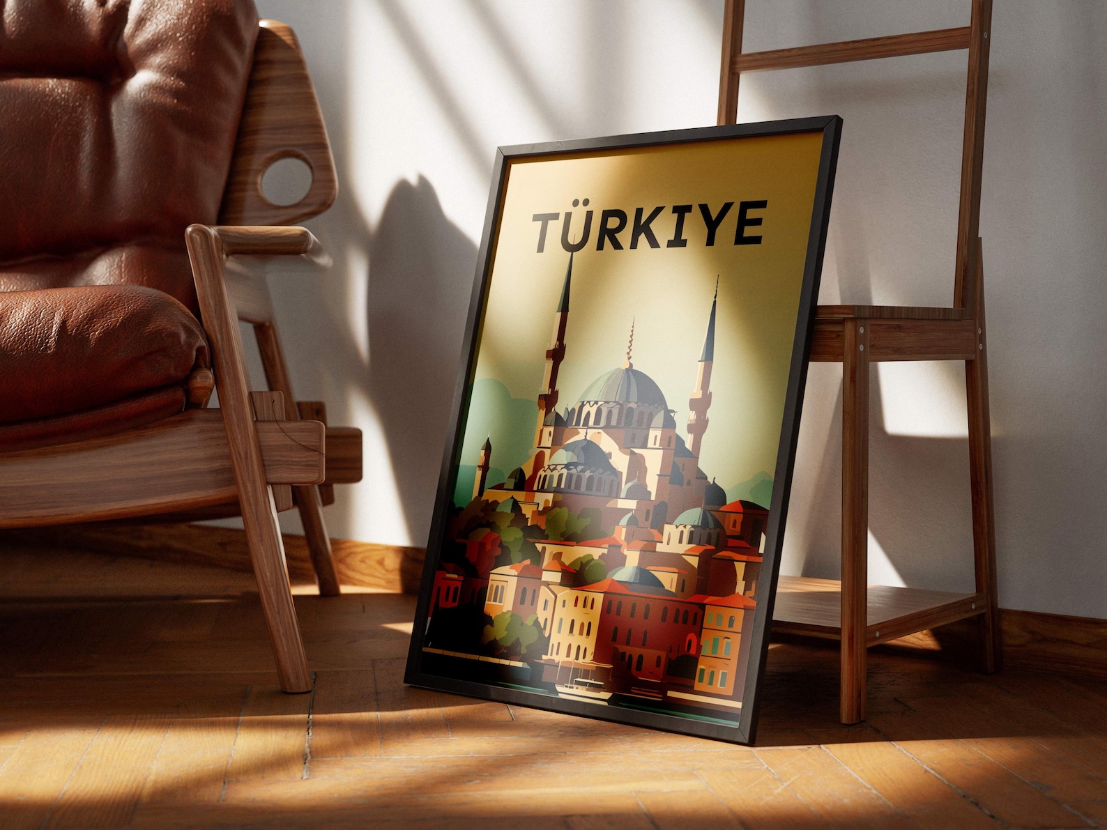 Türkiye Travel Poster | Vintage Istanbul Art Print | Turkish Wall Art ...