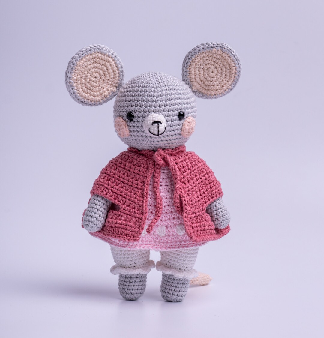 Crochet Mouse, Stuffed Animal Toy, Crochet Mouse Toy, Cuddly Toy,mouse ...