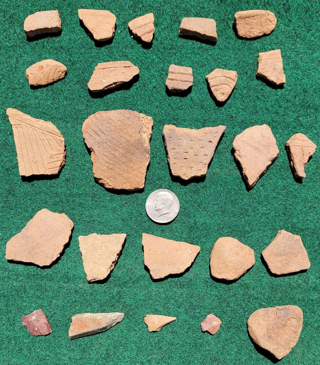20 Native American Indian Pottery Sherds North Georgia Artifacts ...