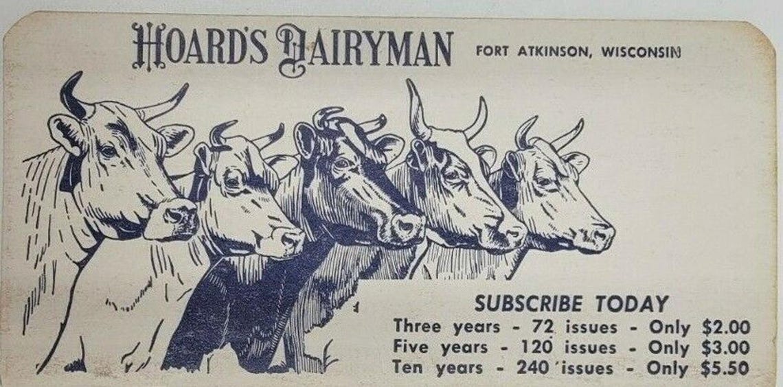 Vintage 1963 Hoard's Dairyman Advertising Notebook Fort Atkinson ...