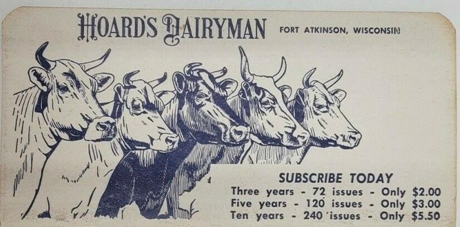 Vintage 1963 Hoard's Dairyman Advertising Notebook Fort Atkinson ...