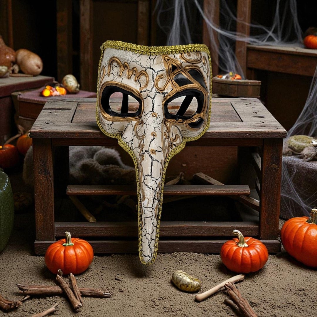 Long Nose Masquerade Party Mask Handmade Halloween Cosplay Bird Beak ...