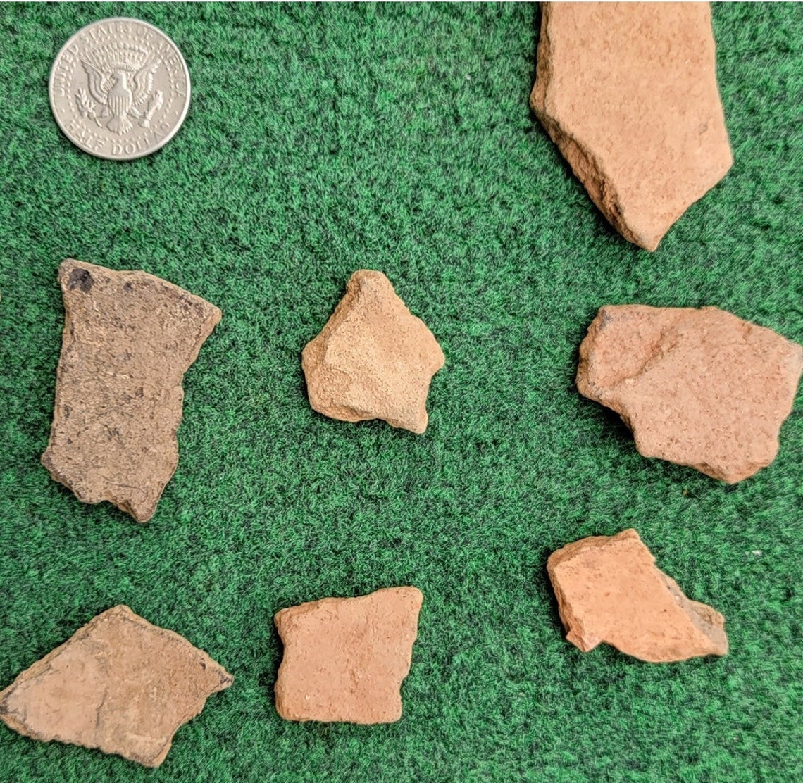18 Native American Indian Pottery Sherds North Georgia Artifacts ...