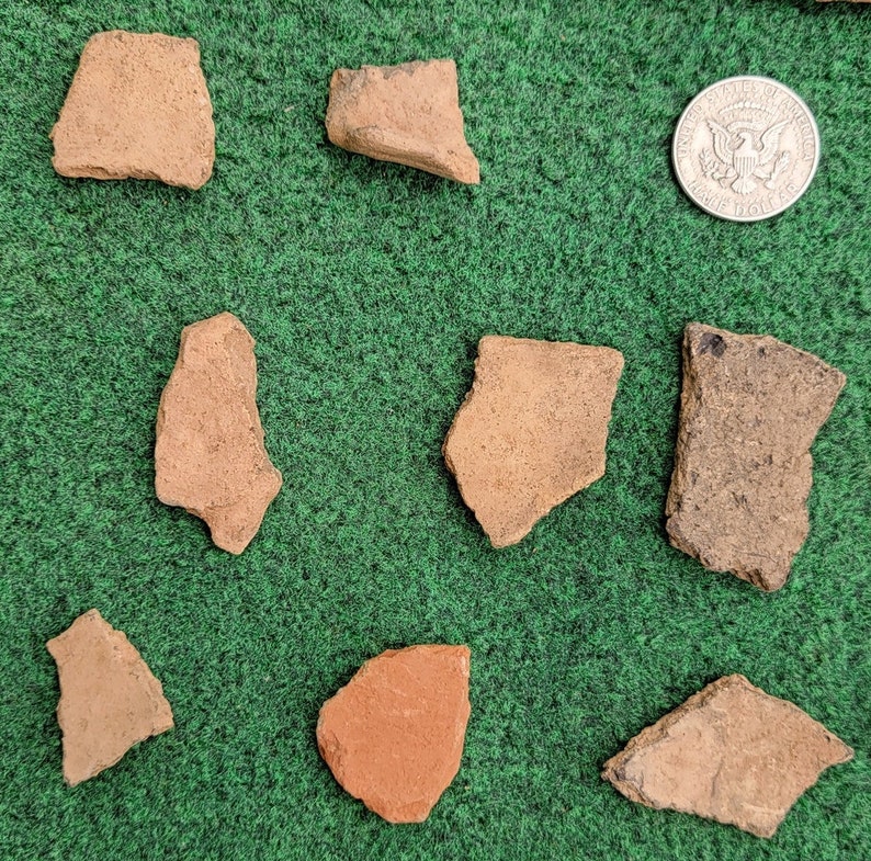 18 Native American Indian Pottery Sherds North Georgia Artifacts ...