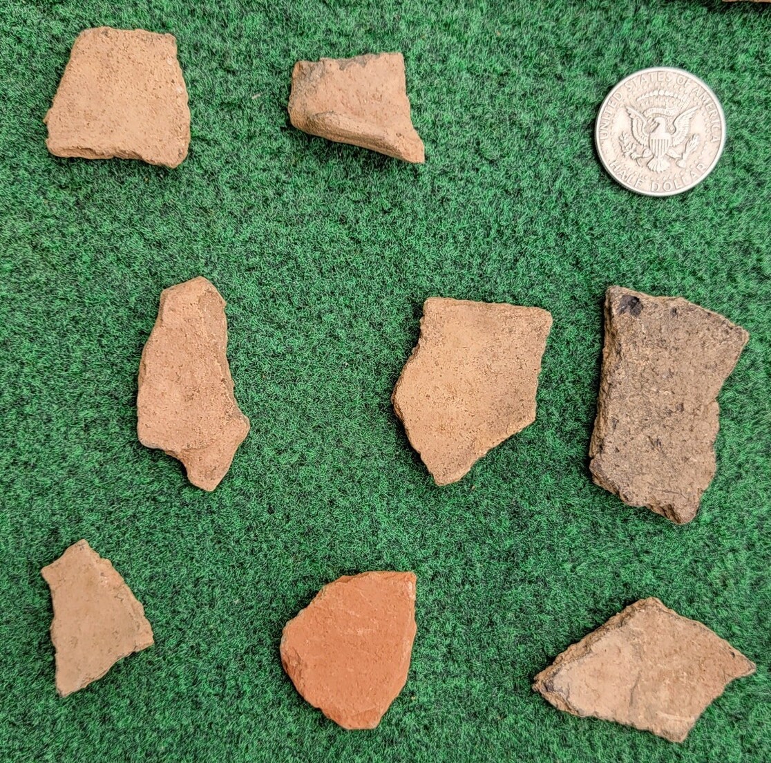 18 Native American Indian Pottery Sherds North Georgia Artifacts ...