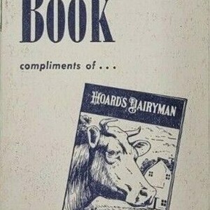 Vintage 1963 Hoard's Dairyman Advertising Notebook Fort Atkinson ...