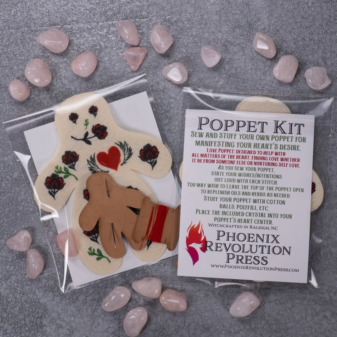 Poppet Kit - Love Poppet Spell Kit Magic Incantation Sorcery Guide - Etsy