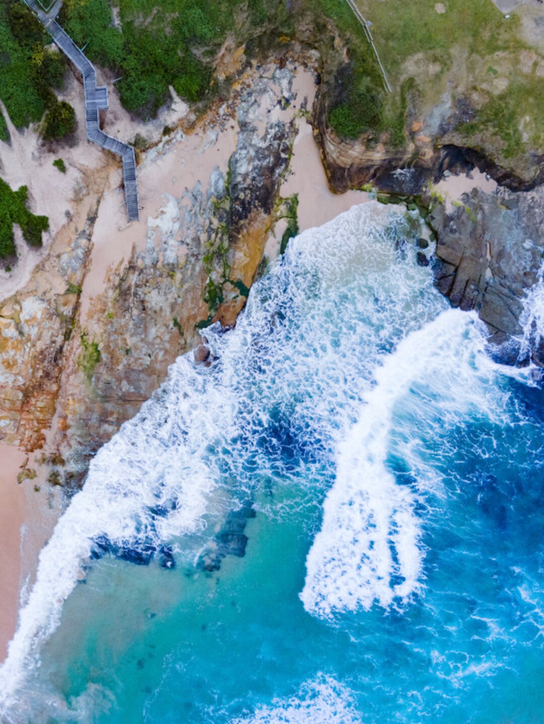 Central Coast Soldiers Beach NSW Aerial Print on Ilford Smooth - Etsy