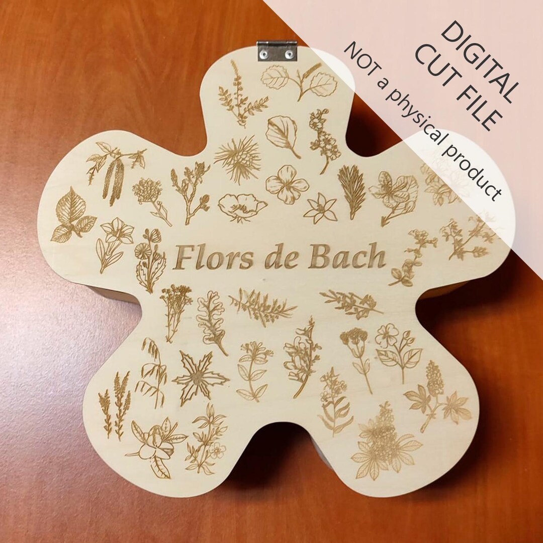 Bach Flower Box File, Digital Download, SVG, AI, DXF - Etsy UK