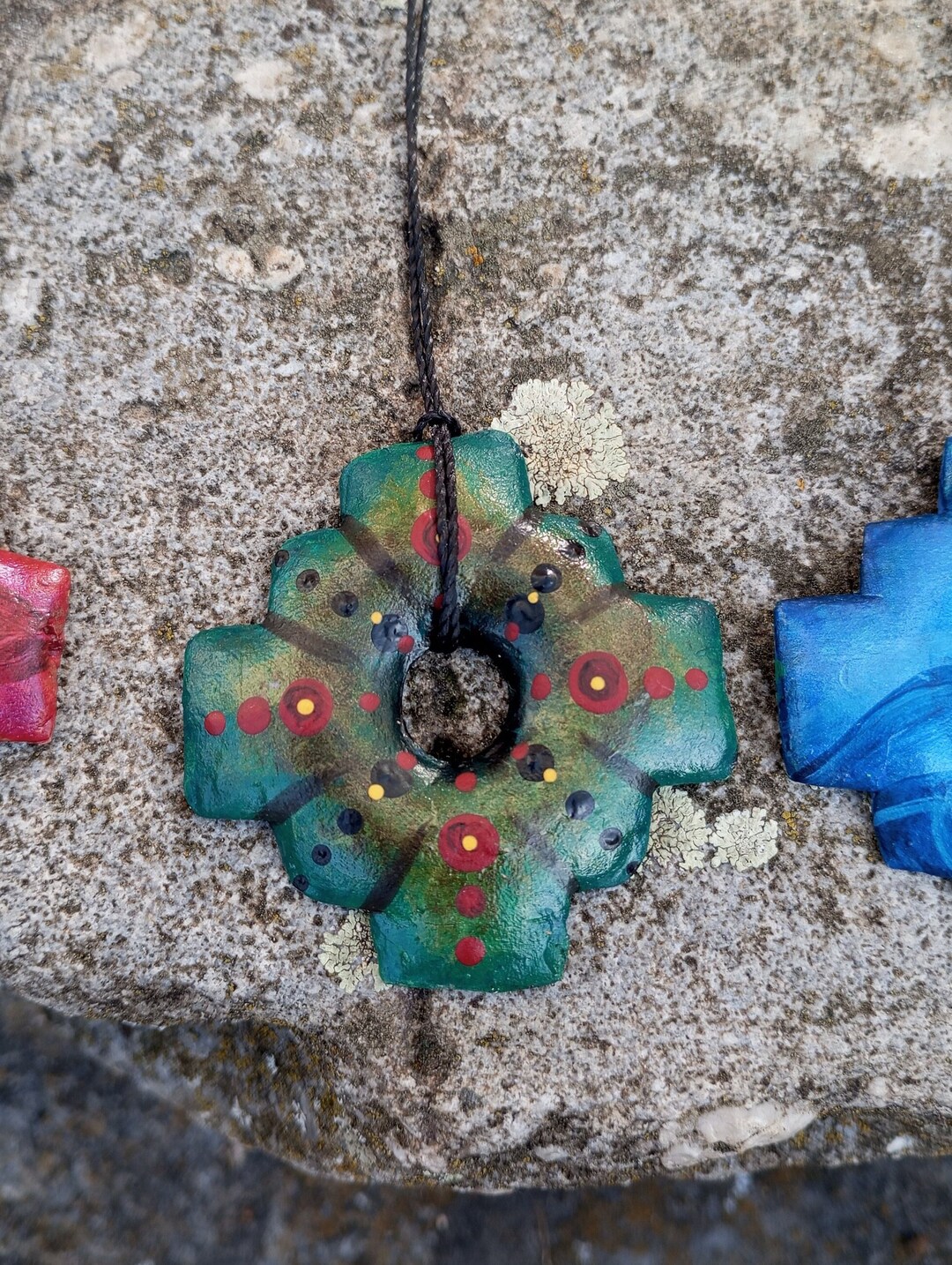 Chakana Andean Cross Necklace Medicine Wheel Shamanic Work - Etsy