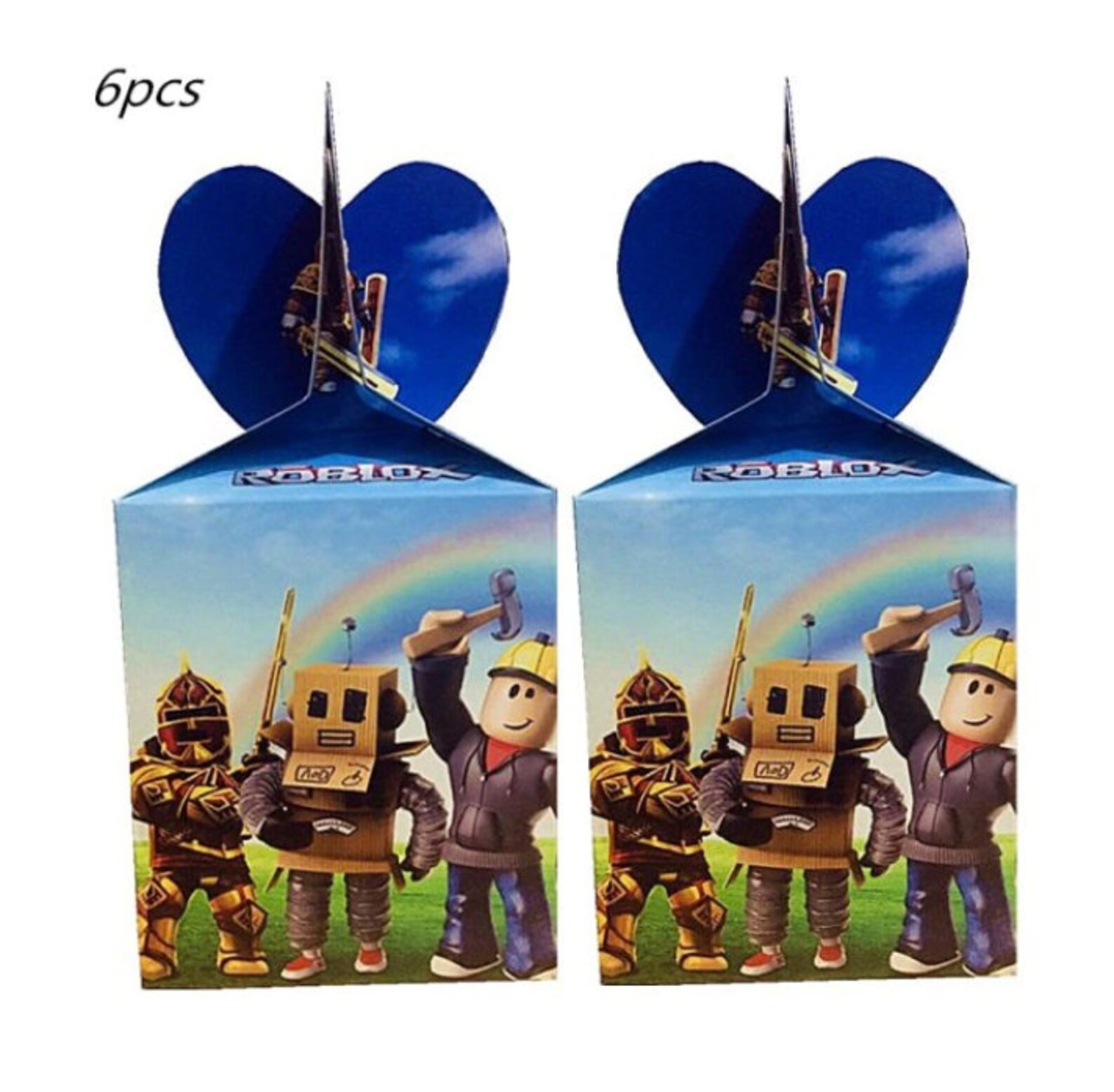 6pcs Roblox Birthday Party Favor Boxes Kid's Candy / | Etsy