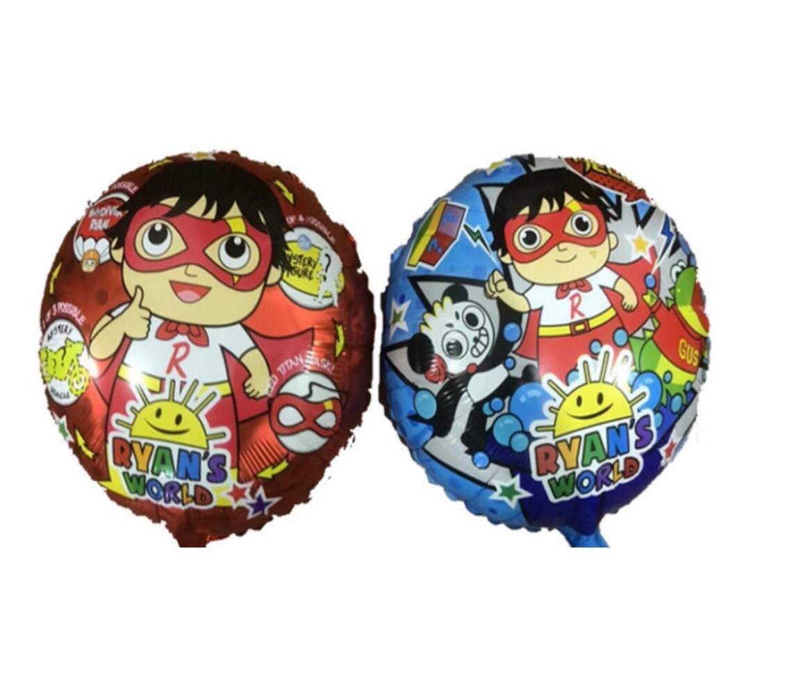 RYAN'S World Foil Balloon Latex Balloon Party Banner Table | Etsy