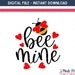 Bee Mine Valentine Svg, Bee Mine Svg, Valentine's Day Svg Files ...