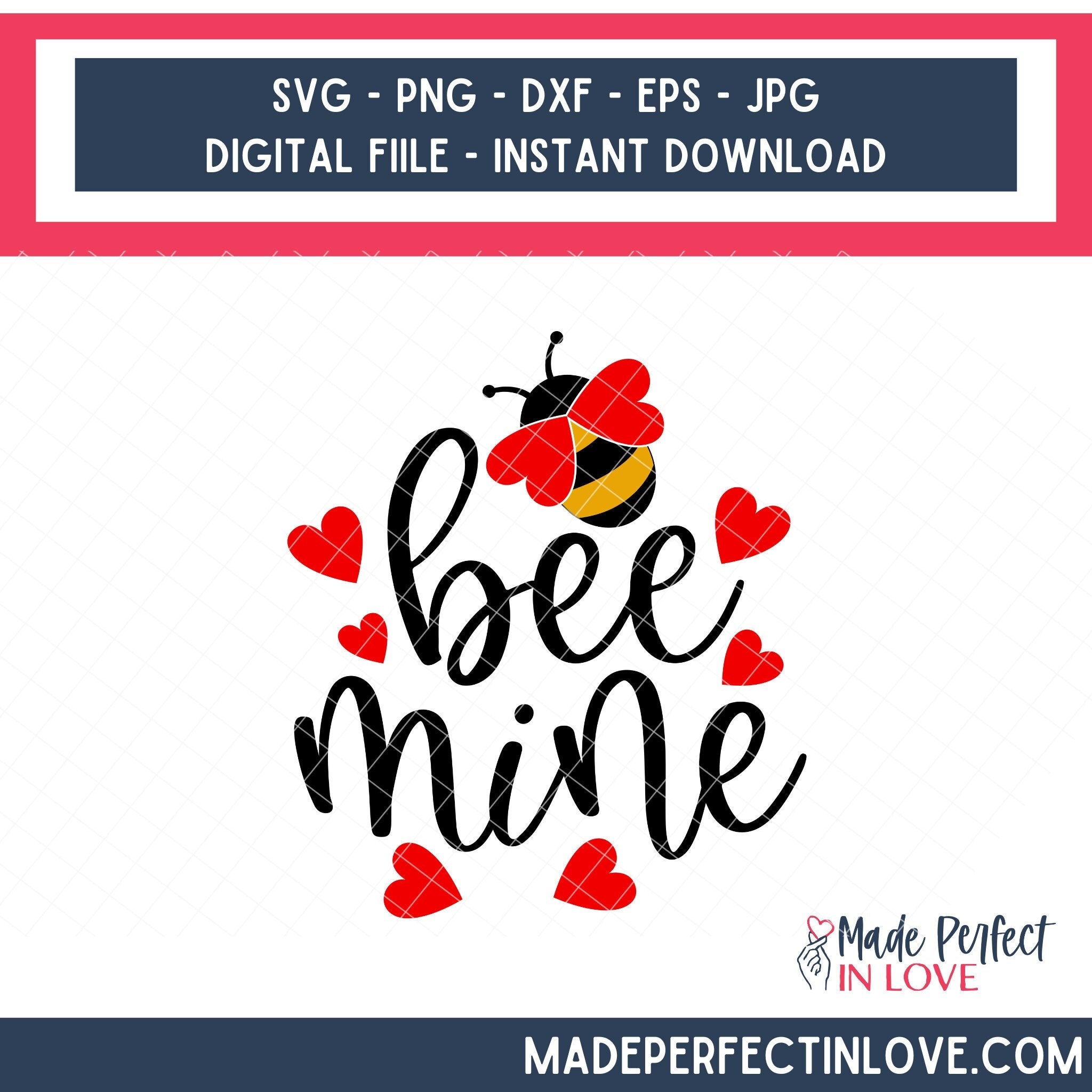 Bee Mine Valentine Svg, Bee Mine Svg, Valentine's Day Svg Files ...