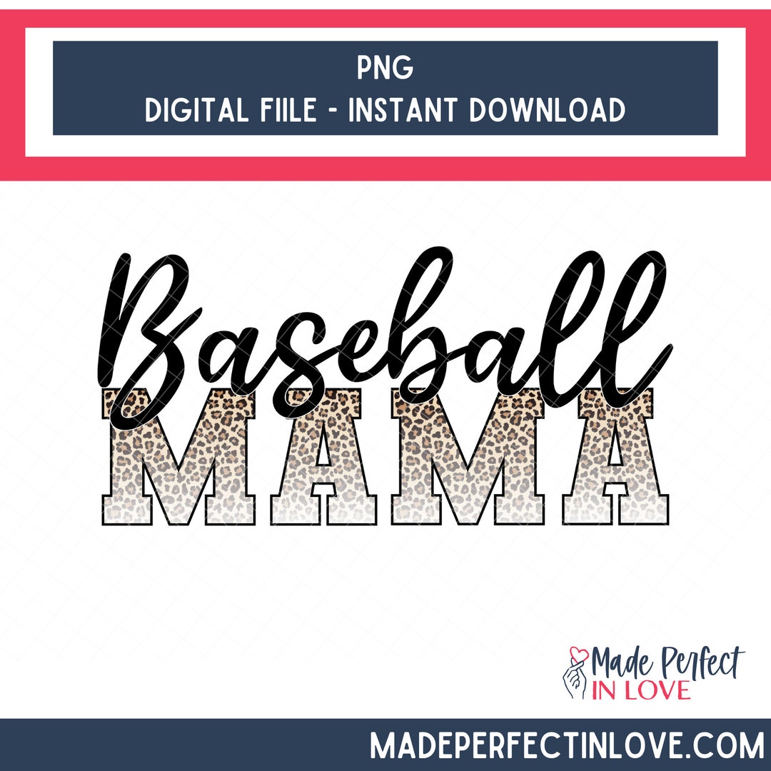 Leopard Print Baseball Mama Png, Baseball Mama Png, Baseball Mama Png ...
