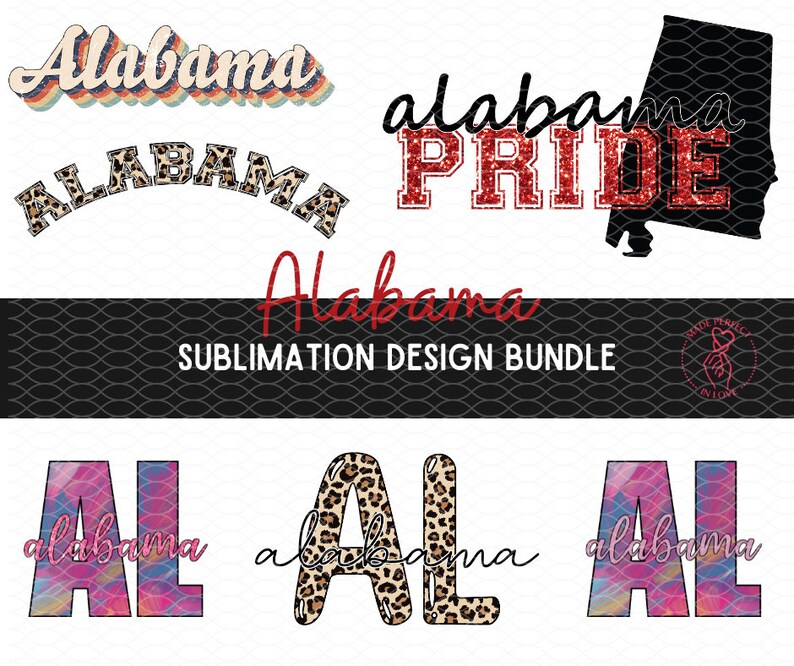 Alabama Sublimation Design Bundle, Alabama Sublimation Designs, Alabama ...
