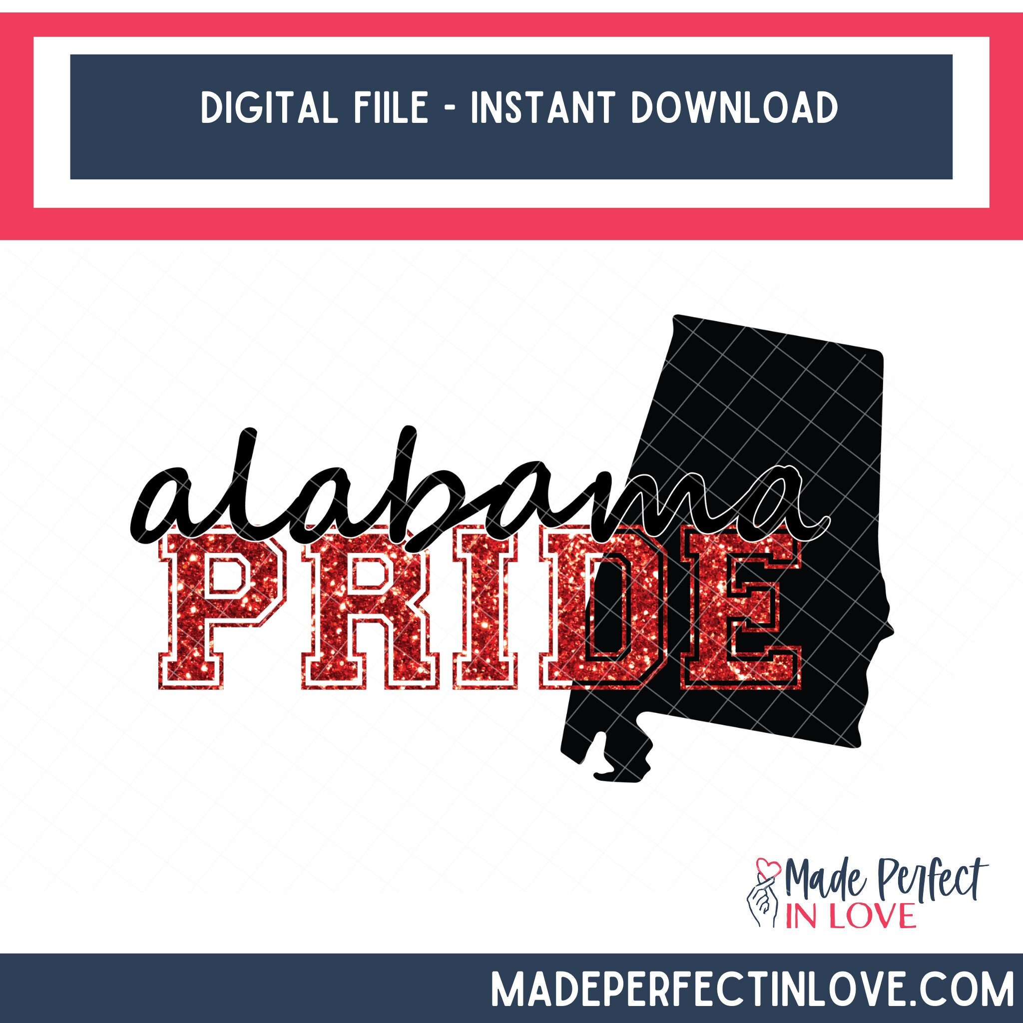 Alabama Pride Png, Alabama State Sublimation Designs, Alabama PNG ...