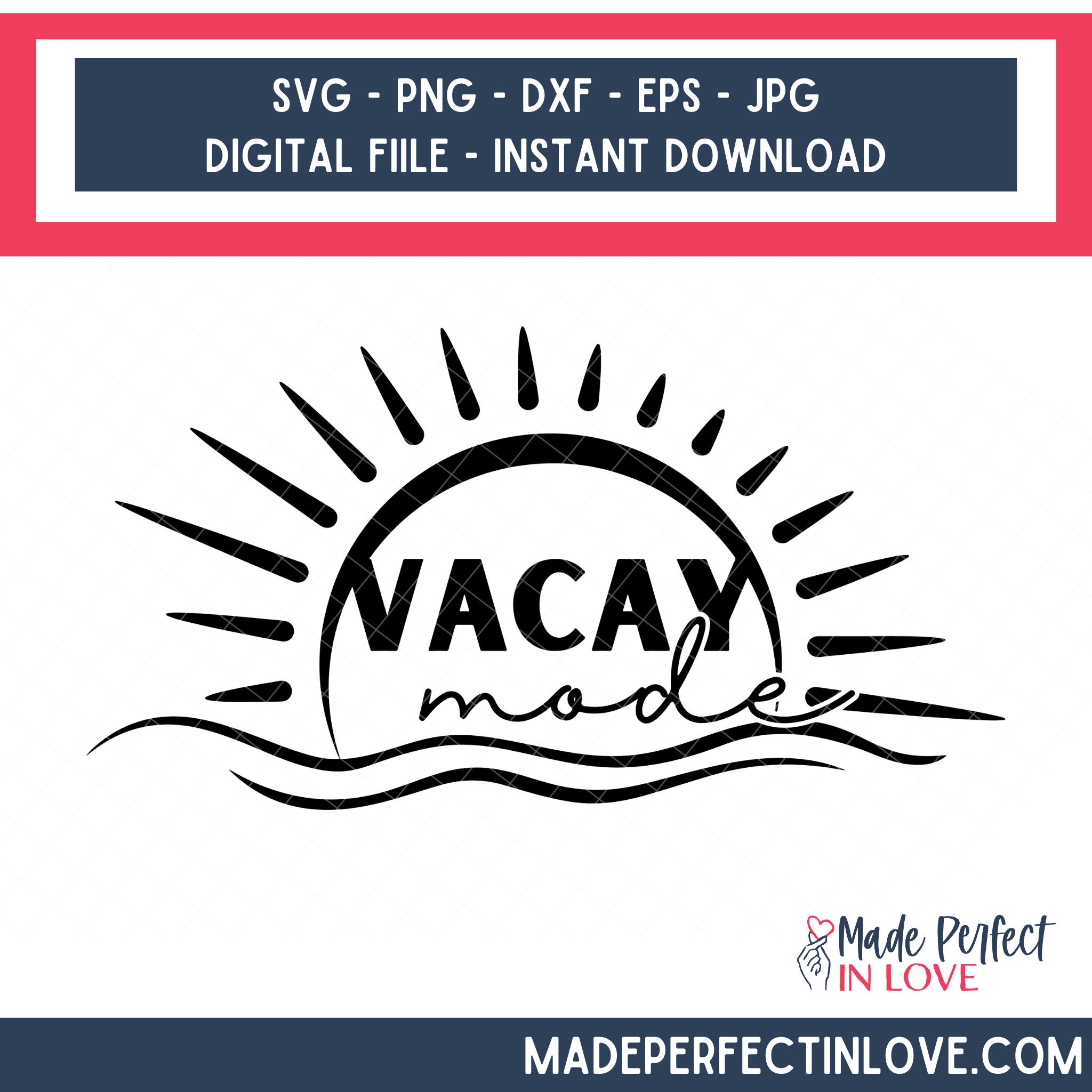 Vacay Mode Svg, Vacation Mode Png, Summer Digital Design, Vacay Mode ...