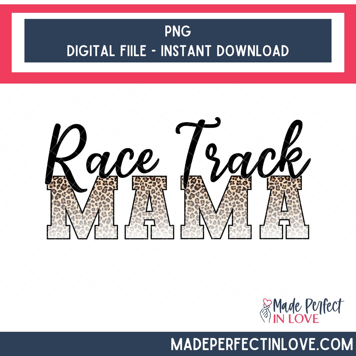 Leopard Print Race Track Mama Png, Race Track Mama Png, Race Mom Png ...