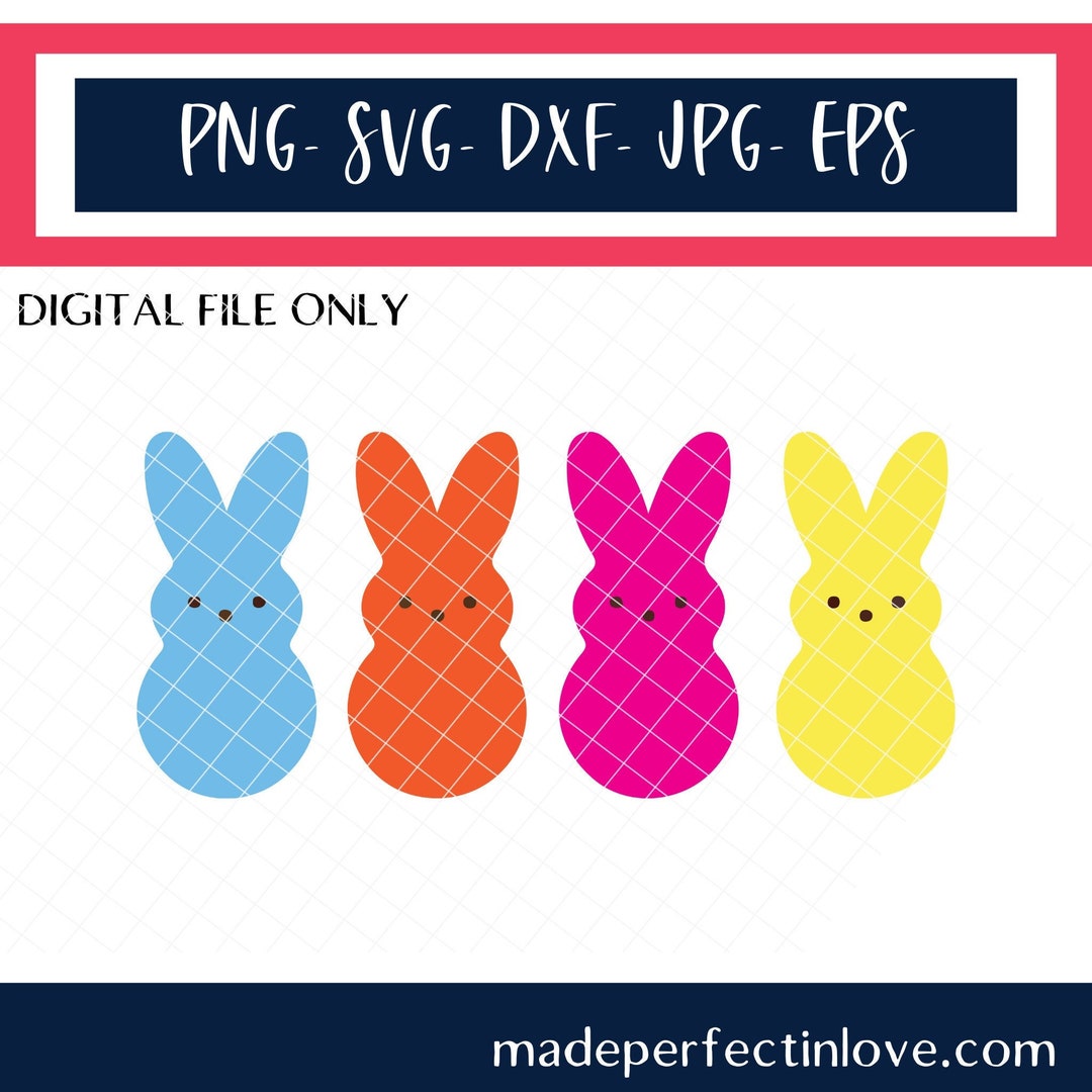 Easter Peeps Svg, Easter SVG, Colorful Peeps Svg, Kids Easter Svg ...