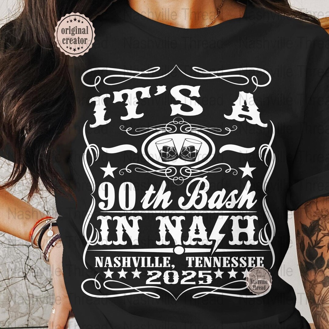 Nashville 90th Birthday PNG, Nashville Birthday, Music City, PNG ...