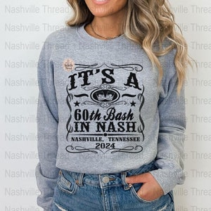 Nashville 60th Birthday PNG, Nashville Birthday, Music City, PNG ...