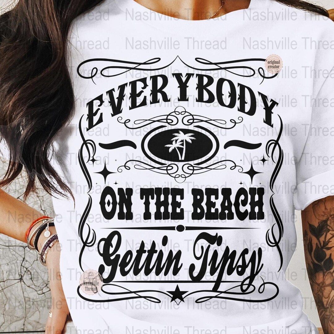 Everybody Getting Tipsy, Tipsy PNG, Beach, Whiskey Png, Retro Cowgirl ...