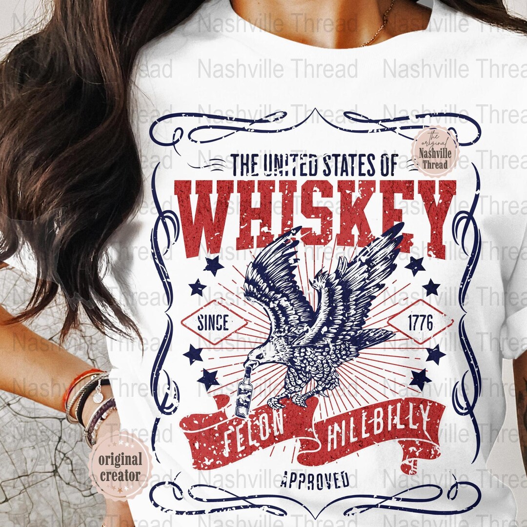 United States of Whiskey, Western 4th of July, Whiskey Png, Retro Rodeo ...