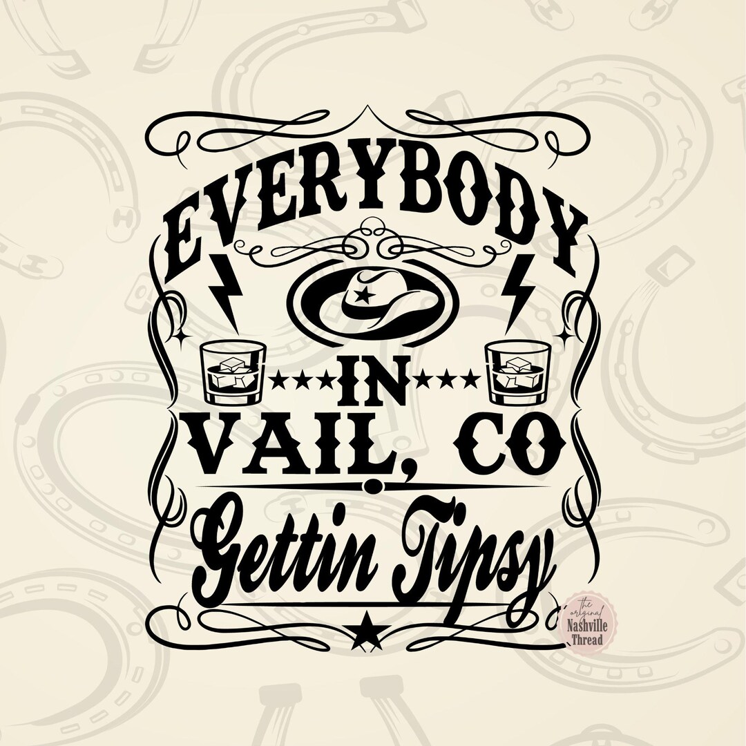 Gettin Tipsy Vail Girls Trip PNG, Retro Cowgirl Design (digital ...