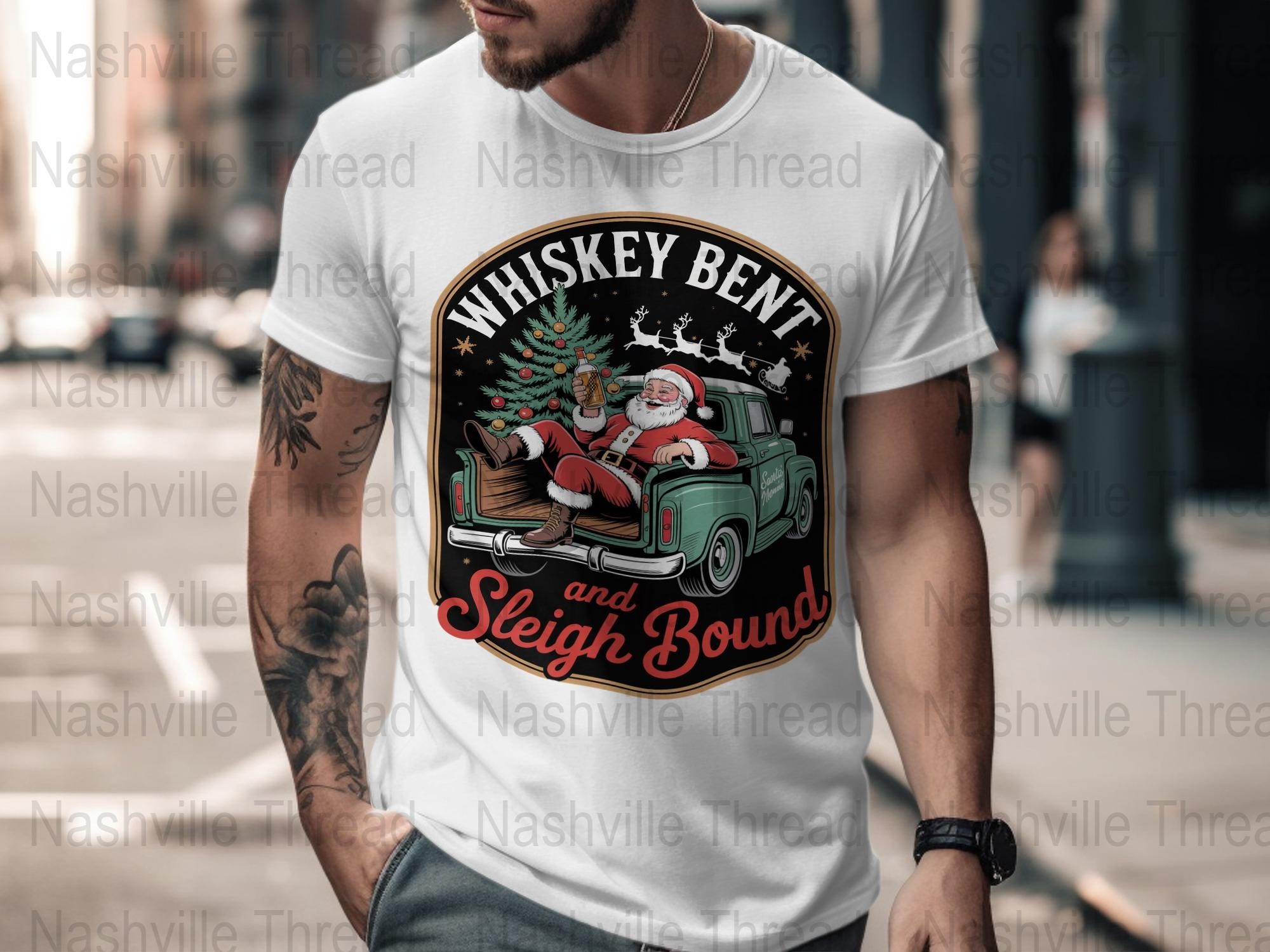 Whiskey Bent and Sleigh Bound PNG, Whiskey Png, Western Sublimation ...