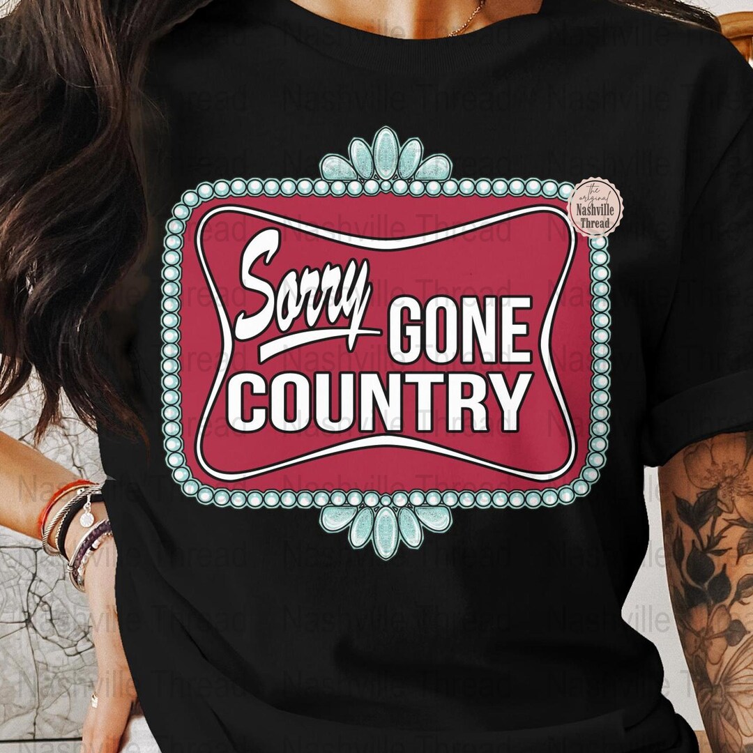 Sorry Gone Country, Gone Country PNG, Retro Cowgirl. Western ...