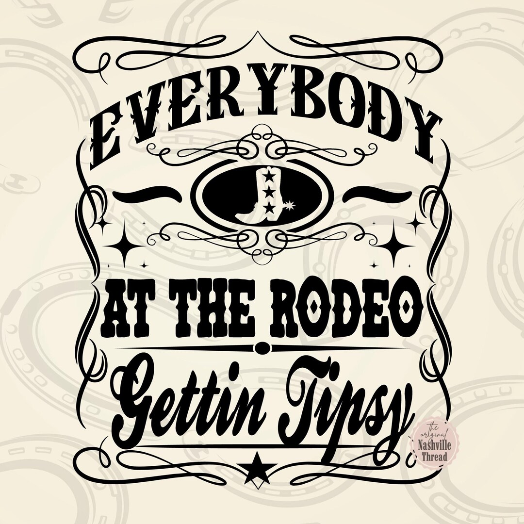 Retro Cowgirl Rodeo, Tipsy PNG, Western Sublimation (digital Download ...