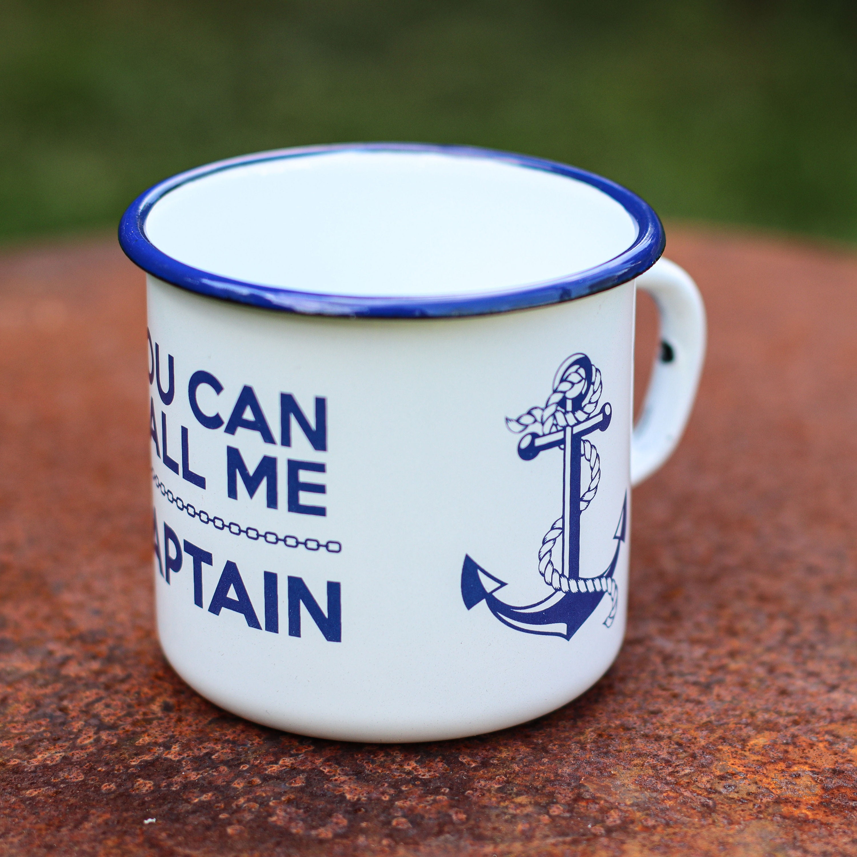 Enamel You Can Call Me Captain Robust Cup With Maritime - Etsy UK