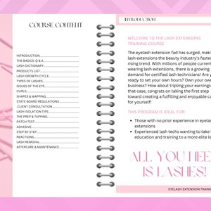 Lash Manual, Canva Editable Training Manual, Classic, Volume, Hybrid ...