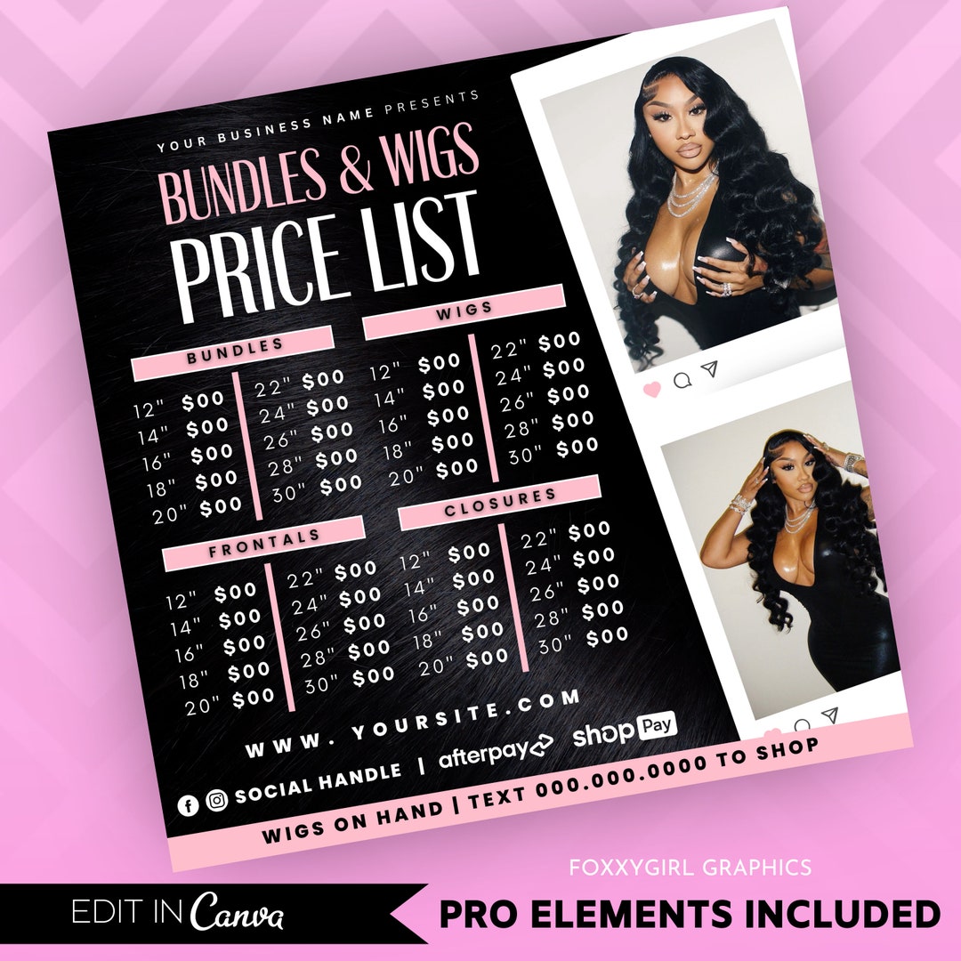 Price List, Price List Template, DIY Small Business Pricing Guide Sheet ...