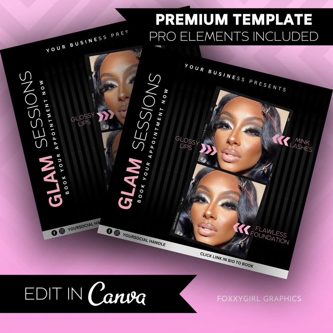 Makeup Flyers | Makeup Book Now Flyer | Makeup Sale Flyer ...
