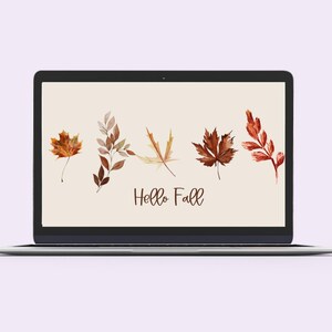Hello Fall HD Wallpaper. Beautiful Fall Leaves Design for Mac and Pc ...
