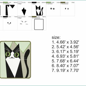 Cat Machine Embroidery Design, Animal Embroidery Design, Art Cat - Cat ...