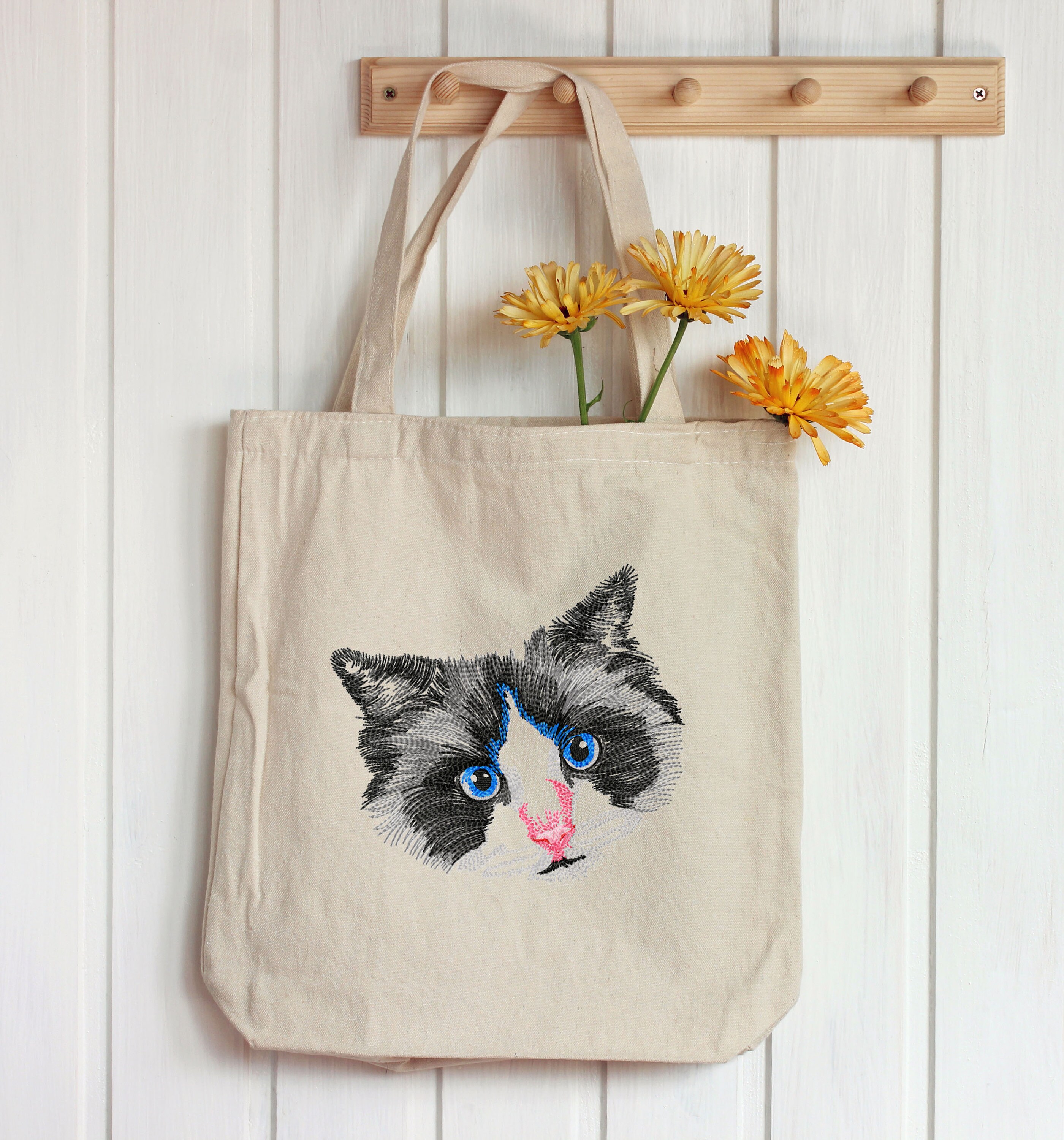 Realistic Cat Machine Embroidery Design Animals Embroidery Design ...