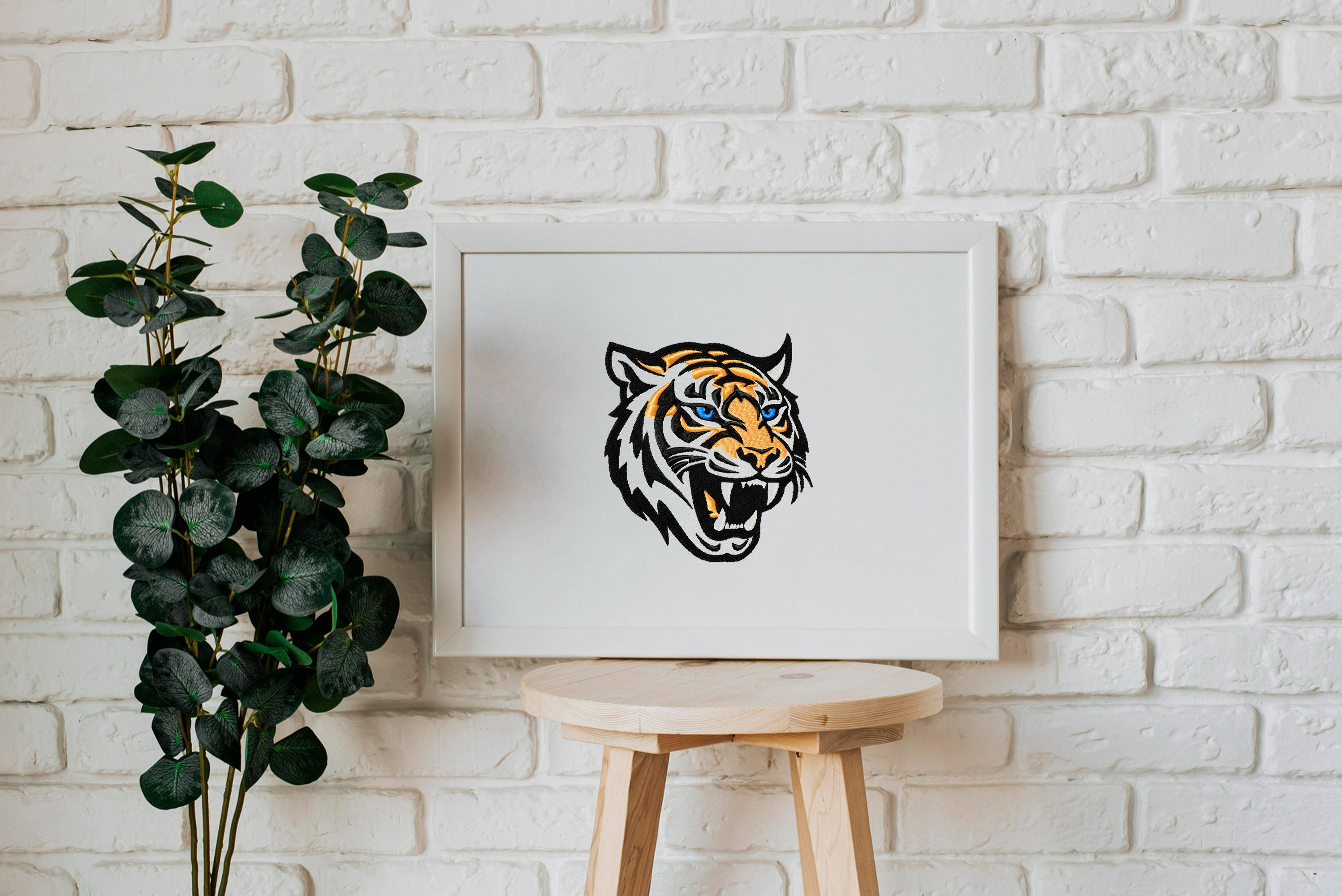 Tige Embroidery Design - Wild Animal Face Machine Embroidery Files 5 ...