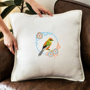 Bird Machine Embroidery Design - Flower Embroidery Pattern - Bird ...