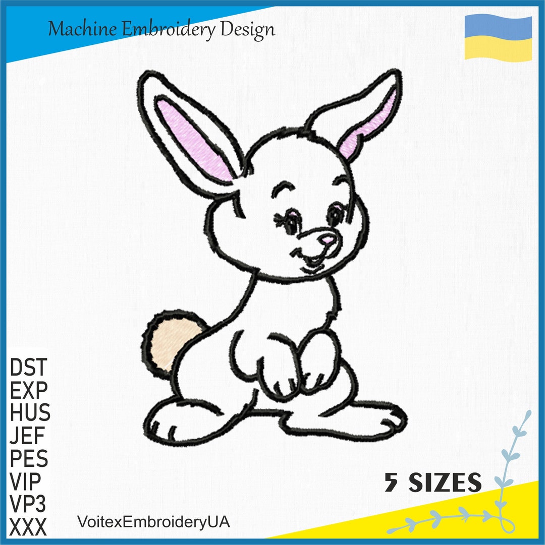 Bunny Embroidery Design Animal Embroidery Designs Machine Embroidery ...